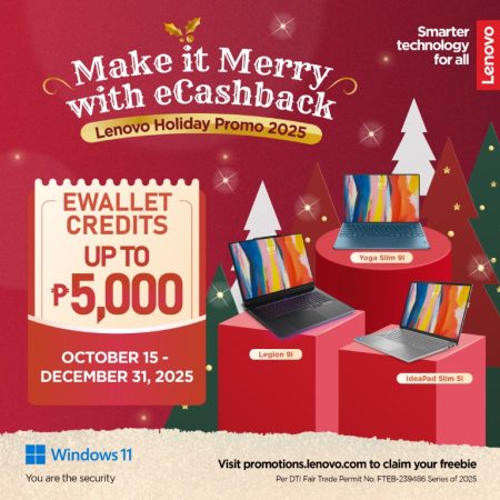 Make it Merry with eCashback: Lenovo holiday promo 2025 - Philstar Tech